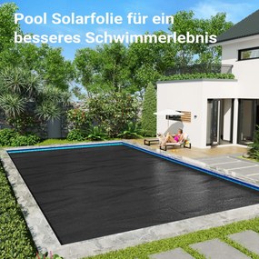 Bazénová fólie Wiltec – 5 × 8 m, černá (60251)