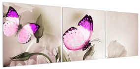 Obraz motýla  (150x50 cm)