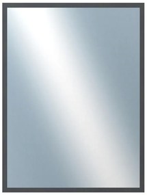 DANTIK - Zarámované zrcadlo - rozměr s rámem cca 60x80 cm z lišty KASETTE šedá (2758)