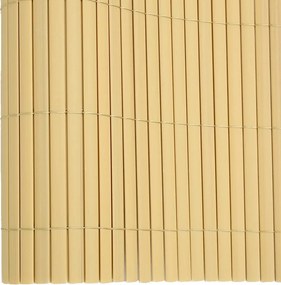 Oboustranný zahradní plot 110 x 400 cm žlutý 317158