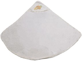 Dětská osuška s kapucí(100x100 cm) - BÍLÁ ŽELVIČKY