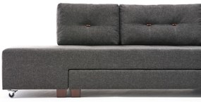 Atelier del Sofa Rohová sedací souprava Manama Corner Sofa Bed Right - Anthracite, Antracitová