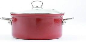 BELIS Smaltovaný rendlík se skl. poklicí ECO-CERAMIC 20 cm/2,6l