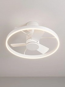 Bílé kovové LED stmívatelné stropní svítidlo Lunair – Nova Luce