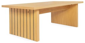 Konferenční stolek s deskou v dubovém dekoru v přírodní barvě 60x120 cm Stripe – Woodman