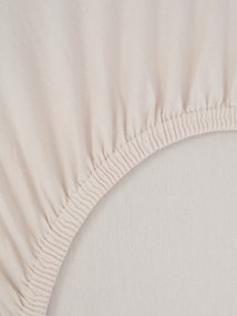MK Lůžkoviny Jersey prostěradlo do postýlky s elastanem 70 × 140 cm – bílá káva