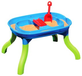 Dětský stůl na písek a vodu 3 v 1 67,5x52x38 cm polypropylen