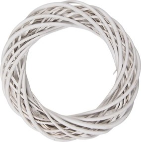 Přírodní bílý ratanový věnec Rattan S - Ø 30*6 cm