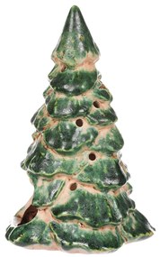 Stromek zelený - svícen na čajovou svíčku, keramika - KEK9456