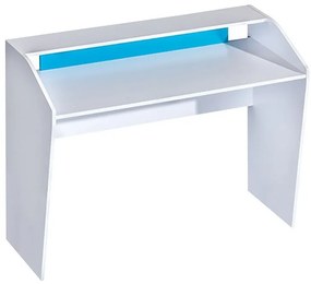 PC stůl Trent bílá/modrá