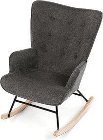 Houpací křeslo AK-373 GREY2, látka, šedá (67 x 85) cm