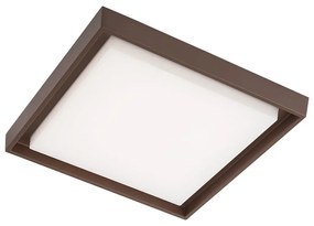 Redo group Redo Bezel, venkovní stropní svítidlo LED 30W 3000K, rezavohnědá, 34 x 34 cm, IP54