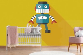 Tapeta robot do dětského pokojíčku - 225x150 cm