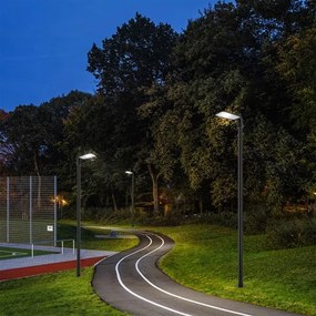 Brilagi-LED Venk. lampa se sloupem a kl. 3 m URBANLIGHT LED/100W/230V černá IP65