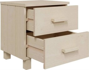 Noční stolky HAMAR 2ks medově hnědé 40x35x44,5 cm masivní dřevo 340408