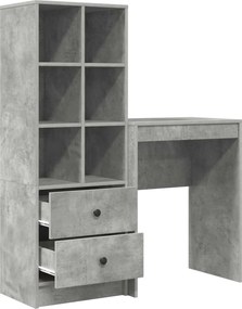 Stůl Betonově šedá 105,5 x 34 x 127 cm 2 ks 3337300