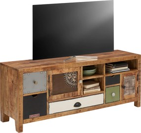 XXXLutz NÍZKÁ KOMODA, mangové dřevo, vícebarevná, 140/55/40 cm Landscape - TV stolky & komody pod TV - 000377007601