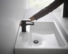 Hansgrohe Vernis Shape, umyvadlová baterie s výpustí, EcoSmart, černá matná, 71560670
