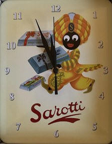 Plechové hodiny do kuchyně Sarotti