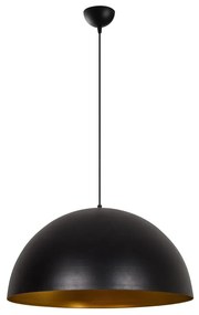 Černé závěsné svítidlo s kovovým stínidlem ø 60 cm Sivano – Opviq lights