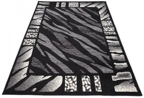 Kusový koberec CHEAP J313B černý Rozměr: 120x170 cm