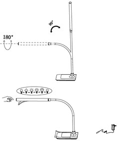 Eglo 96435 - LED Stmívatelná stolní lampa LAROA LED/3,5W/230V