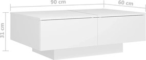 vidaXL Konferenční stolek 90 x 60 x 31 cm dřevotříska [804175] Barva: Betonová šedá