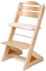 Jitro Dětská rostoucí židle Plus Buk Třešeň klín + lněný