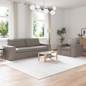 Set pohovek 2 ks Taupe textil 3407592