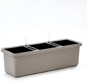 Samozavlažovací velkoobjemový truhlík Berberis TRIO taupe 117 cm