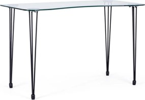 Pracovní stůl se skleněnou deskou 60x120 cm Rondo – Bizzotto