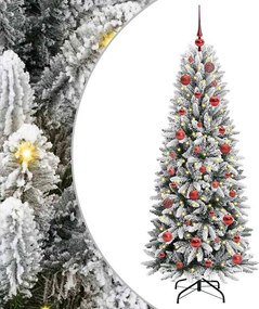 Umělý vánoční stromeček Bílá 150 cm PVC, plast, ocel a PE 3396033