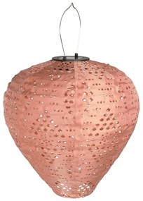 Růžová venkovní solární LED lucerna (výška 30 cm) Greatham – House Nordic