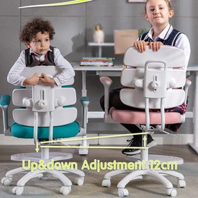 Dětská rostoucí židle NEOSEAT KIDDY THREE tyrkysová