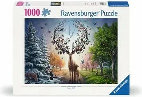 Ravensburger Velkolepý jelen a 4 roční období / 1000 dílků / od 14 let