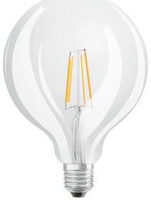 Velká kulatá LED žárovka E27 40 W GLOBE, teplá bílá