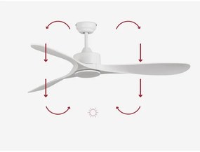 FARO 33750DC - Stropní ventilátor LUZON L bílá + dálkové ovládání