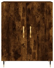 Skříň highboard kouřový dub 69,5 x 34 x 180 cm kompozitní dřevo,  3189234