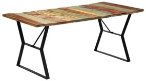 Jídelní stůl 180 x 90 x 76 cm masivní recyklované dřevo,  247946