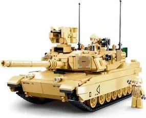 Sluban Model Bricks M38-B0892 Bitevní tank M1A2 Abrams / LEGO - kompat