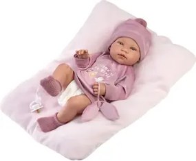 Llorens 84346 NEW BORN HOLČIČKA - realistická panenka miminko s celovi