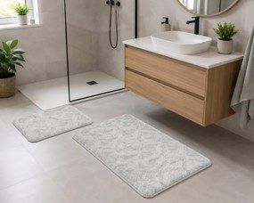 Bellatex koupelnové předložky BANYSILVER bez výkroje sada 60x100, 60x50 cm Světle šedá
