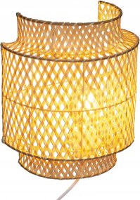 Stolní lampa Liby, 28 cm, bambusová