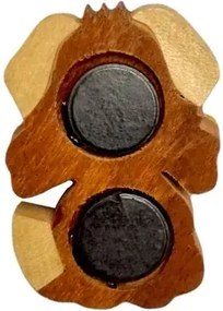 2Kids Toys Dřevěná magnetka velká Pes s kostí