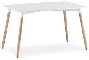 Jídelní stůl ADRIA 120x80 cm - buk/bílá