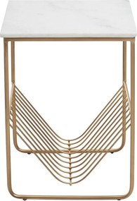 Odkládací stolek s mramorovou deskou 40x40 cm Mandoli – Premier Housewares