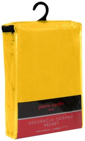 ZATEMŇOVACÍ ZÁVĚS NA PÁSCE PIERRE CARDIN SIBEL 140X270 CM HOŘČICOVÁ