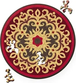 CURIOSI Puzzle Double: Růže / 88 dílků / oboustranné / dřevěné