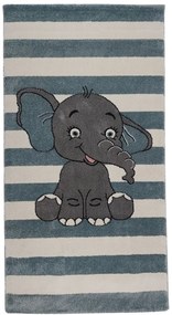 Vopi, Dětský koberec Kiddo A1087 blue, 120x170, modrá, dětský pokoj