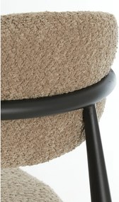 Taupe čalouněná jídelní židle Eniola – Light &amp; Living